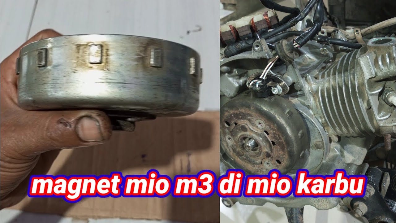 Pasang magnet mio m3 ke mio karbu - YouTube
