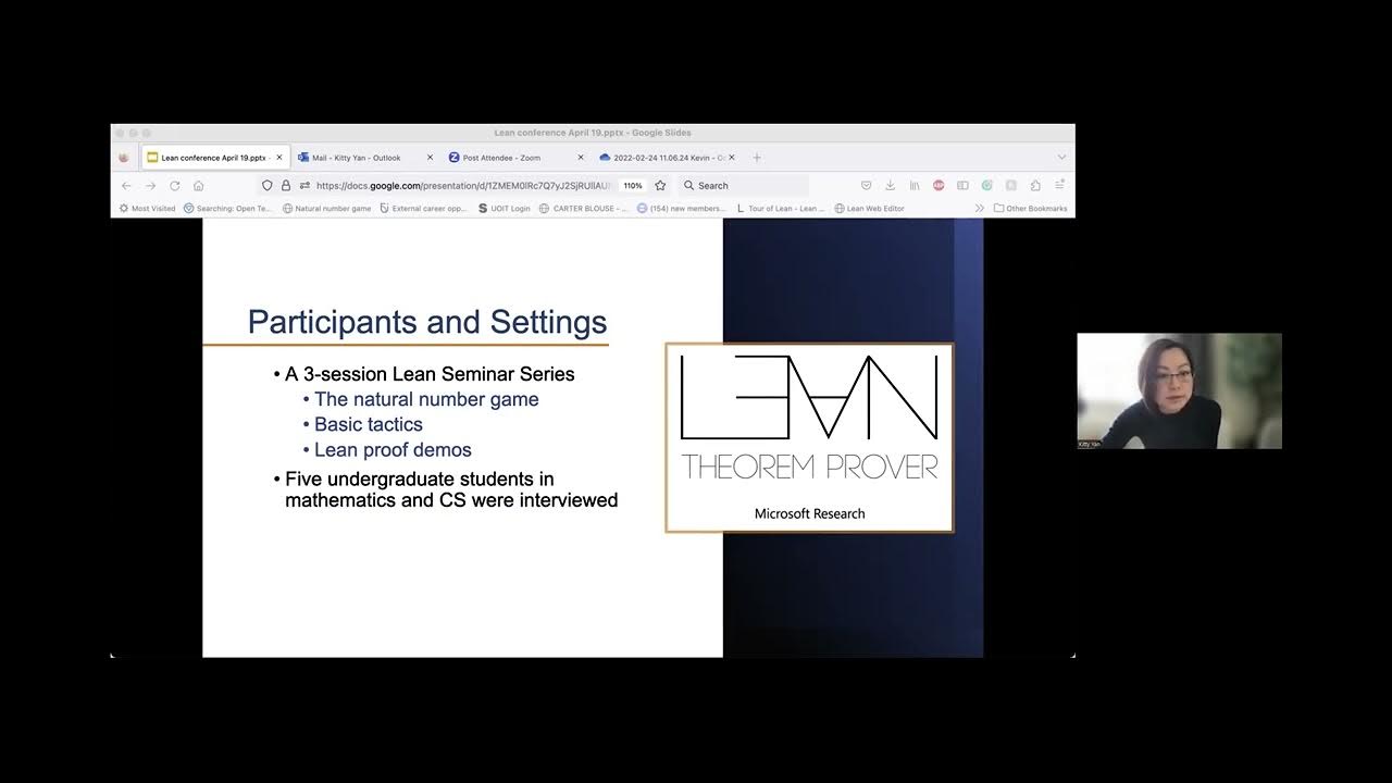 Proving with the Lean theorem prover: The case of transitivity of implication - YouTube