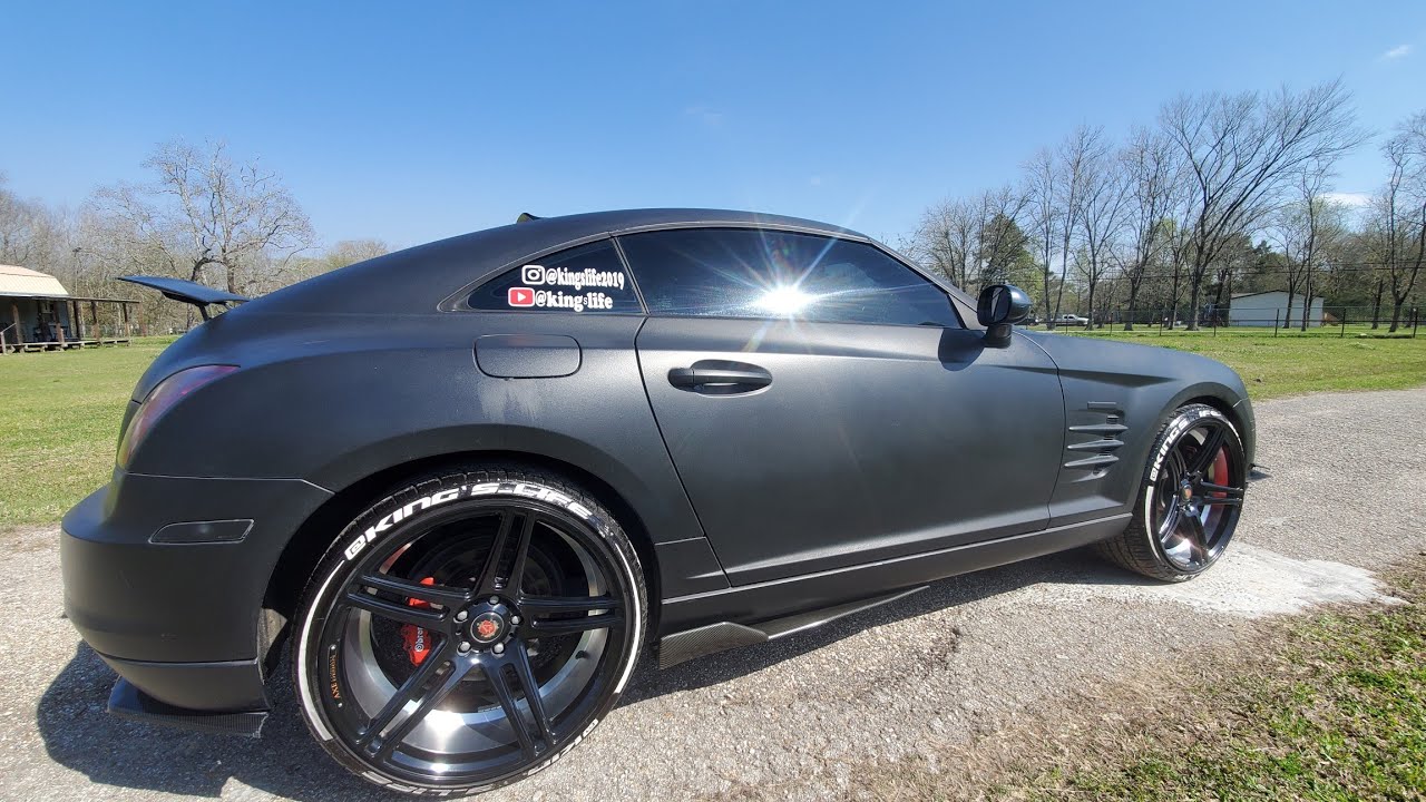 chrysler crossfire Matt Black paint job - YouTube
