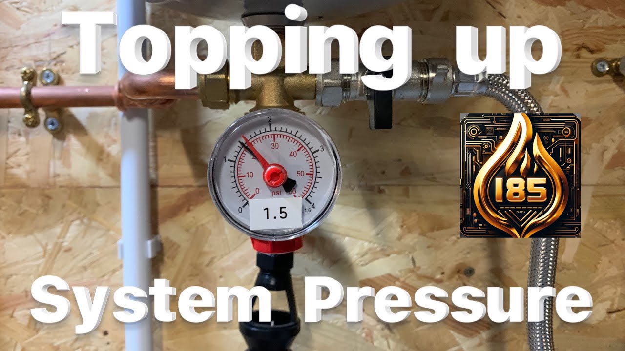 How to top up system pressure #heatingsystem #heating #pressure re ...