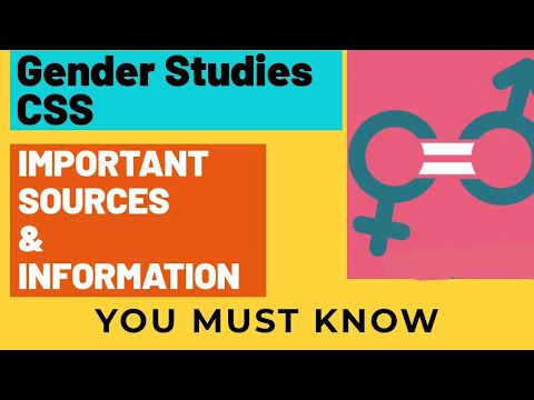 How to prepare Gender Studies for CSS | Gender Studies lecture CSS ...