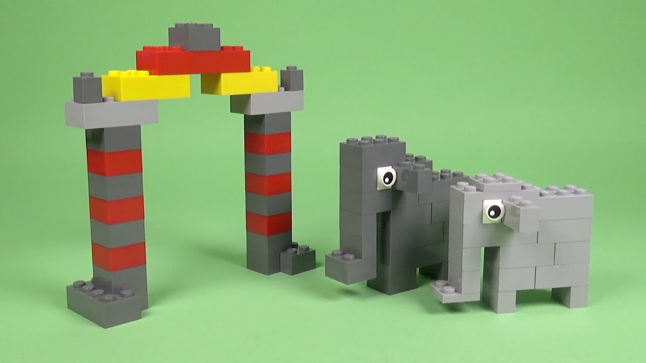 LEGO Elephants 001 Building Instructions - Make and Create 4103 "How To ...