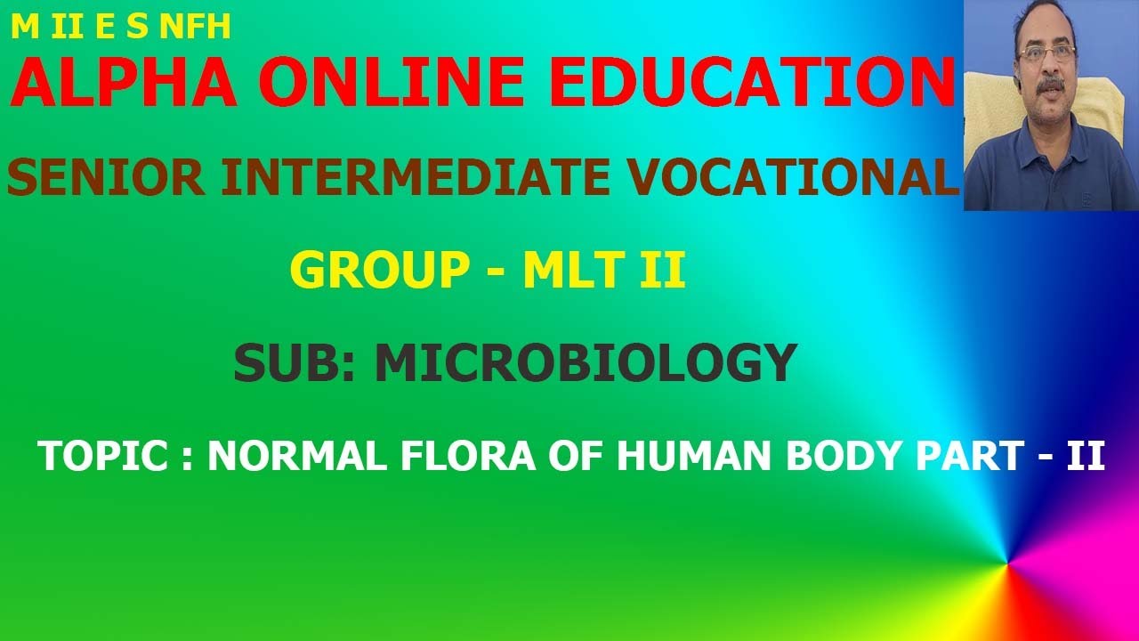 INTER II VOC: NORMAL FLORA OF HUMAN BODY PART - II(MICROBIOLOGY) - YouTube