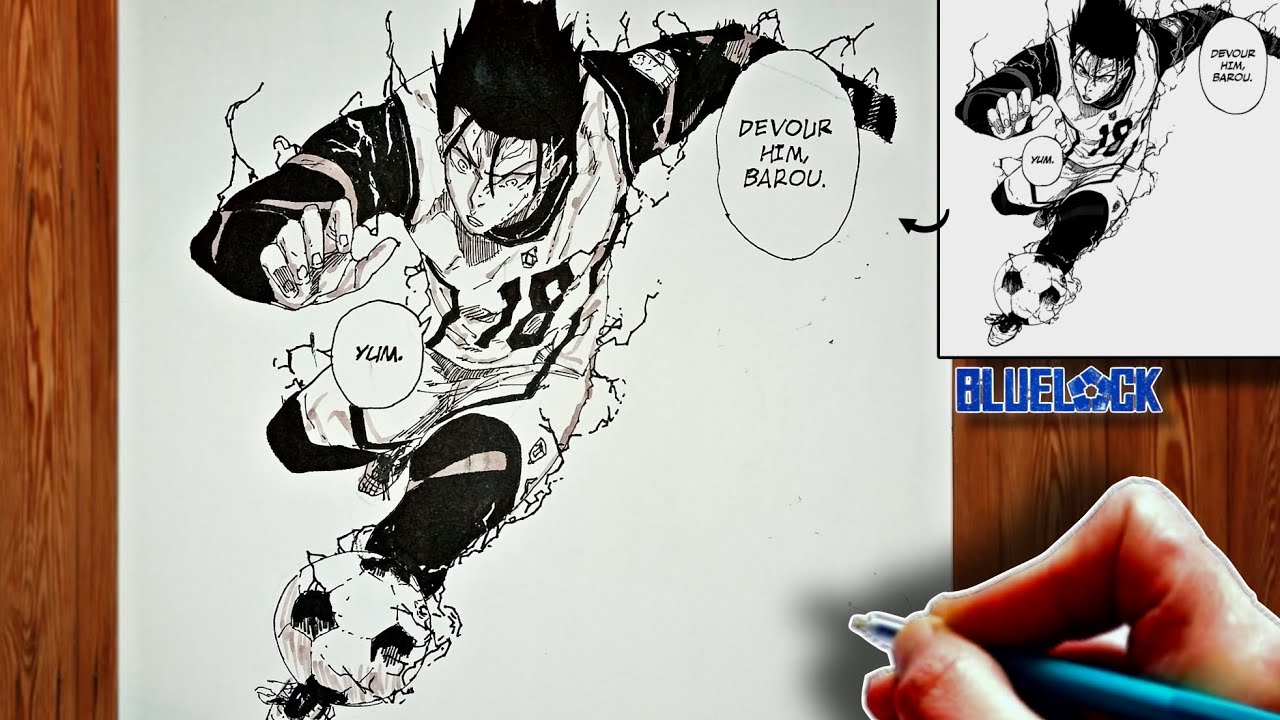 How to Draw Shoei Baro Full Body Illustration | Blue Lock | ブルーロック ...