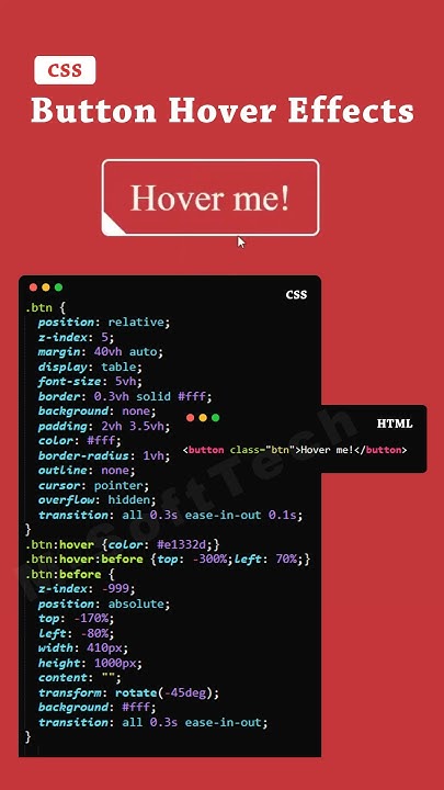 Hover effect in css #hovereffect #button #buttonanimation #shorts #shortsfeed #webdesign #coding ...