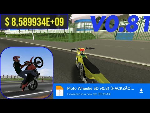 MOTO WHEELIE 3D MOD APK DINHEIRO INFINITO E TODAS AS MOTOS ...