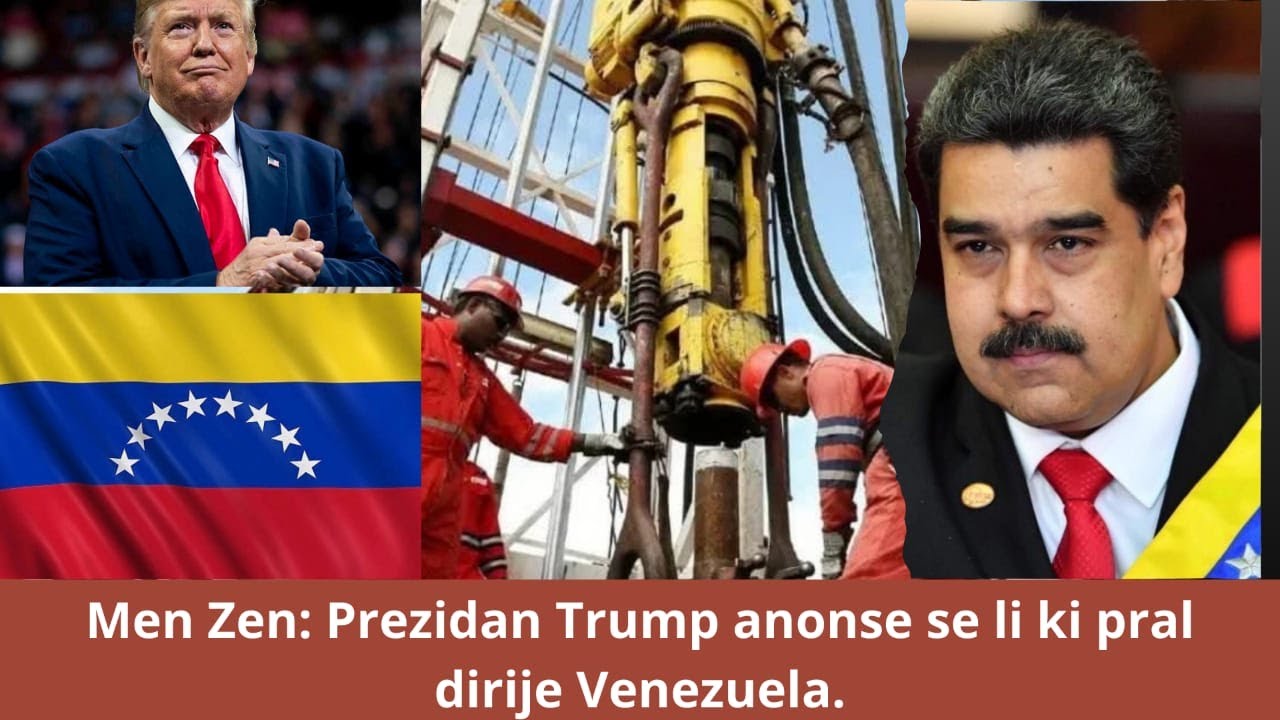 🔥🇻🇪🇺🇸⛳🚨🔥 Prezidan Trump di nan Konferans de près ke Etazini pral dirije ...