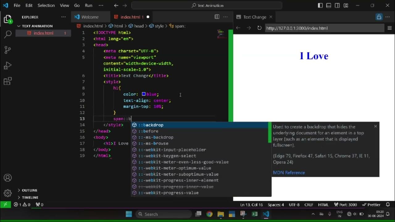 Changing Letter Animation - Pure Css Text Change - No Javascript - YouTube