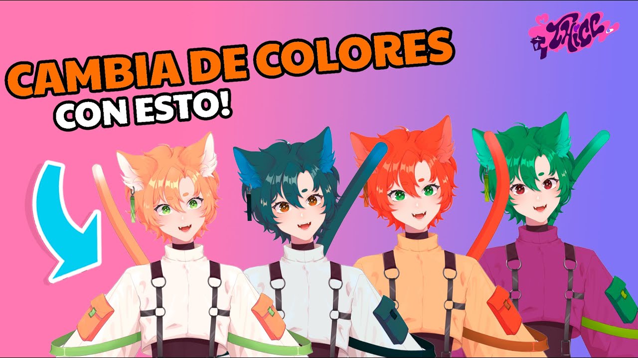 Diferentes colores para tu Vtuber | Uso del programa T.H.I.C.C. con ...