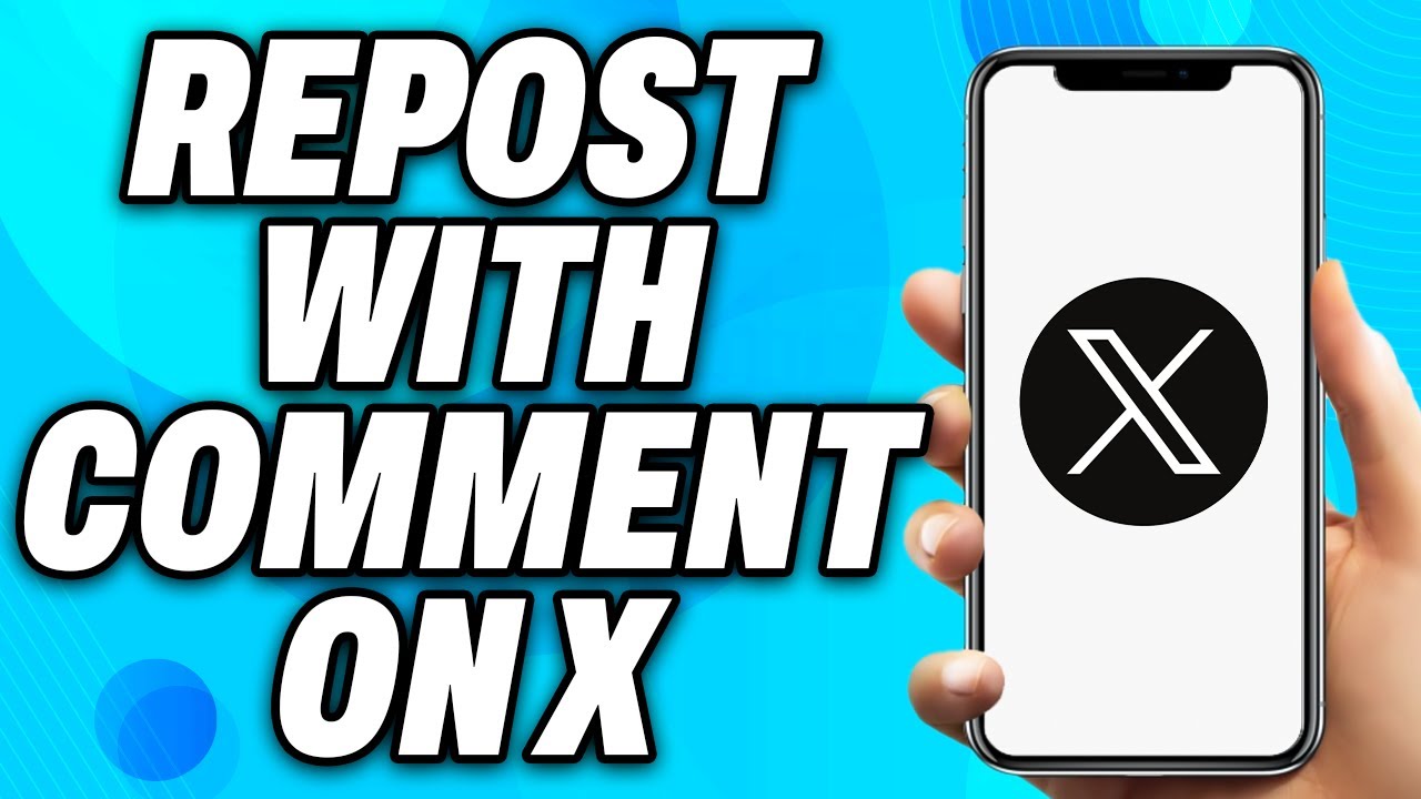How to Repost with Comment on X Phone (2025) - Easy Fix - YouTube