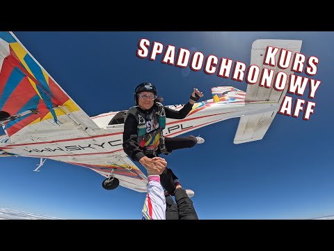 Kurs spadochronowy AFF krok po kroku, pierwsze samodzielne skoki spadochronowe @wefreee