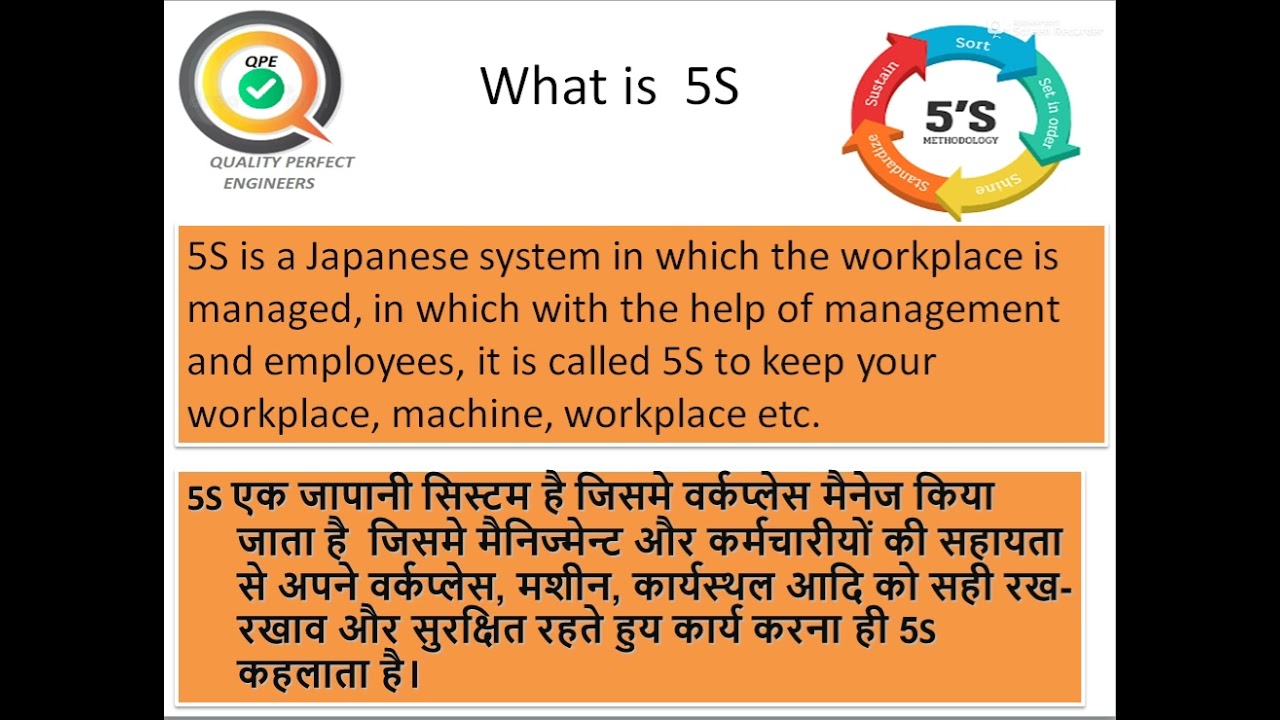 5s in Hindi 5s methodology - YouTube