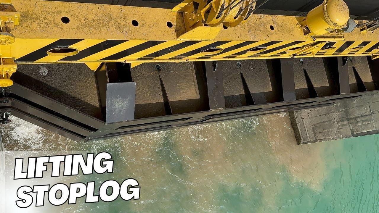 Filler Beam Installation in Dam Spillway #nature - YouTube