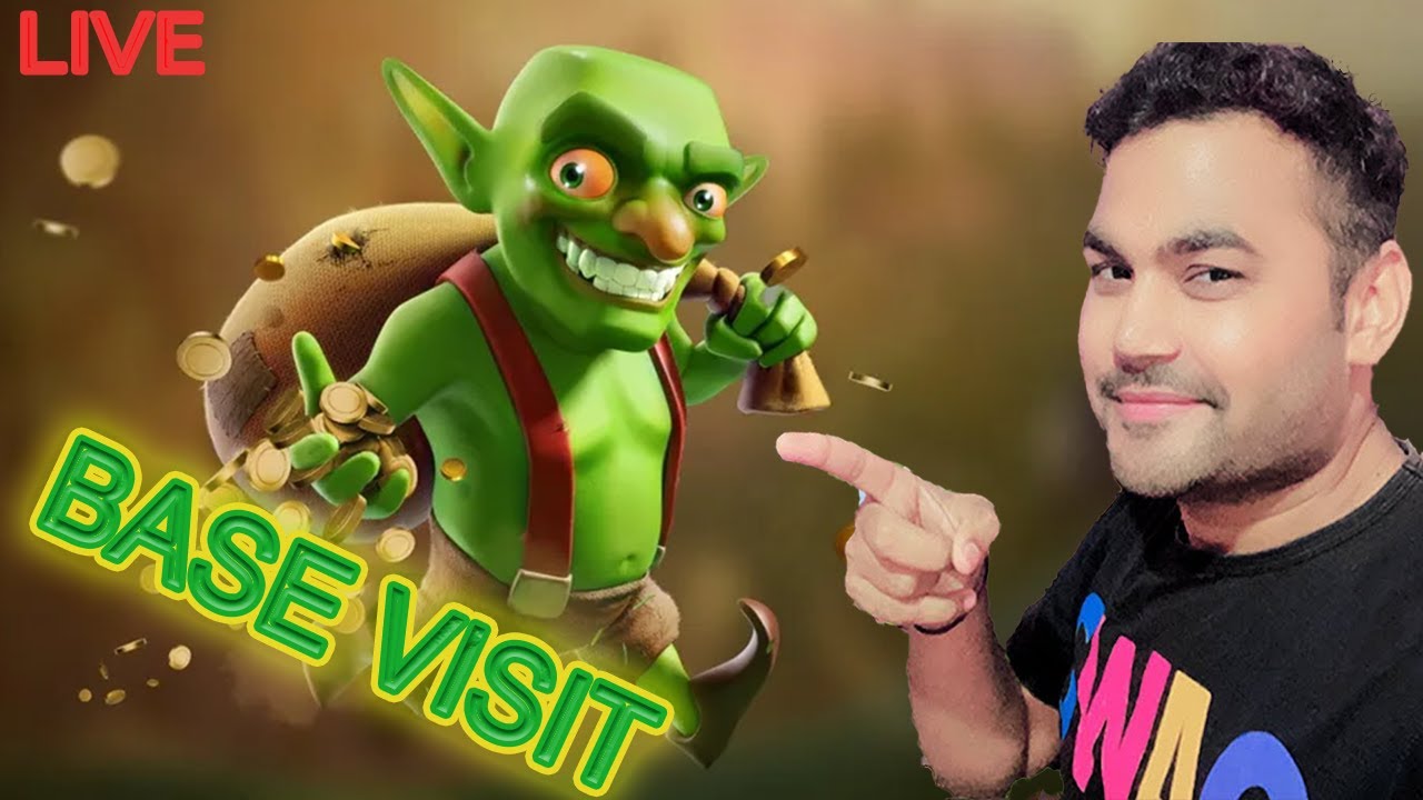 LIVE BASE VISIT | CWL START | JOIN AND PLAY CWL | COC GAMEPLAY - YouTube