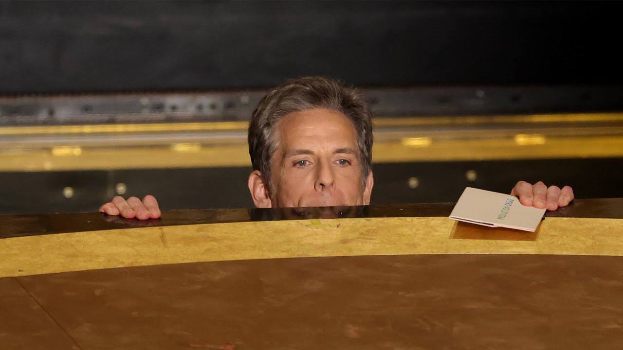 Oscars 2025: Ben Stiller CLIMBS on Stage After Getting 'STUCK' Mid-Show ...