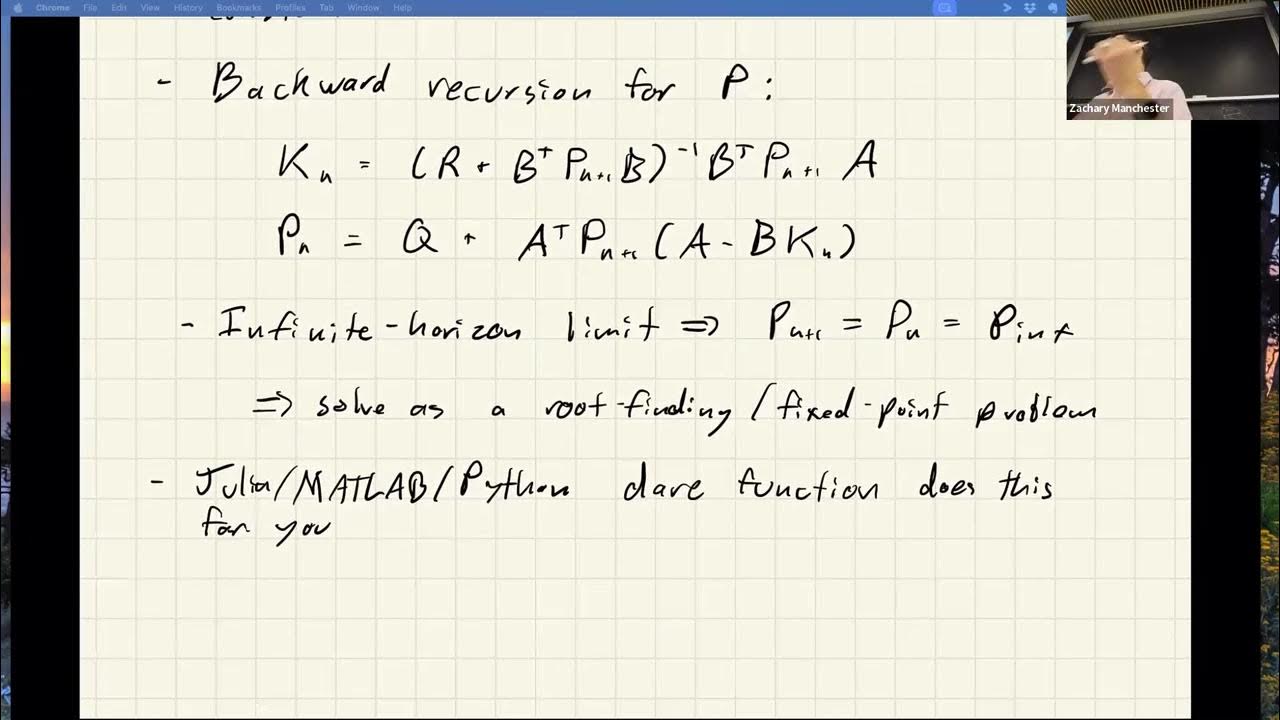 Optimal Control (CMU 16-745) 2024 Lecture 8: Controllability and Dynamic Programming - YouTube