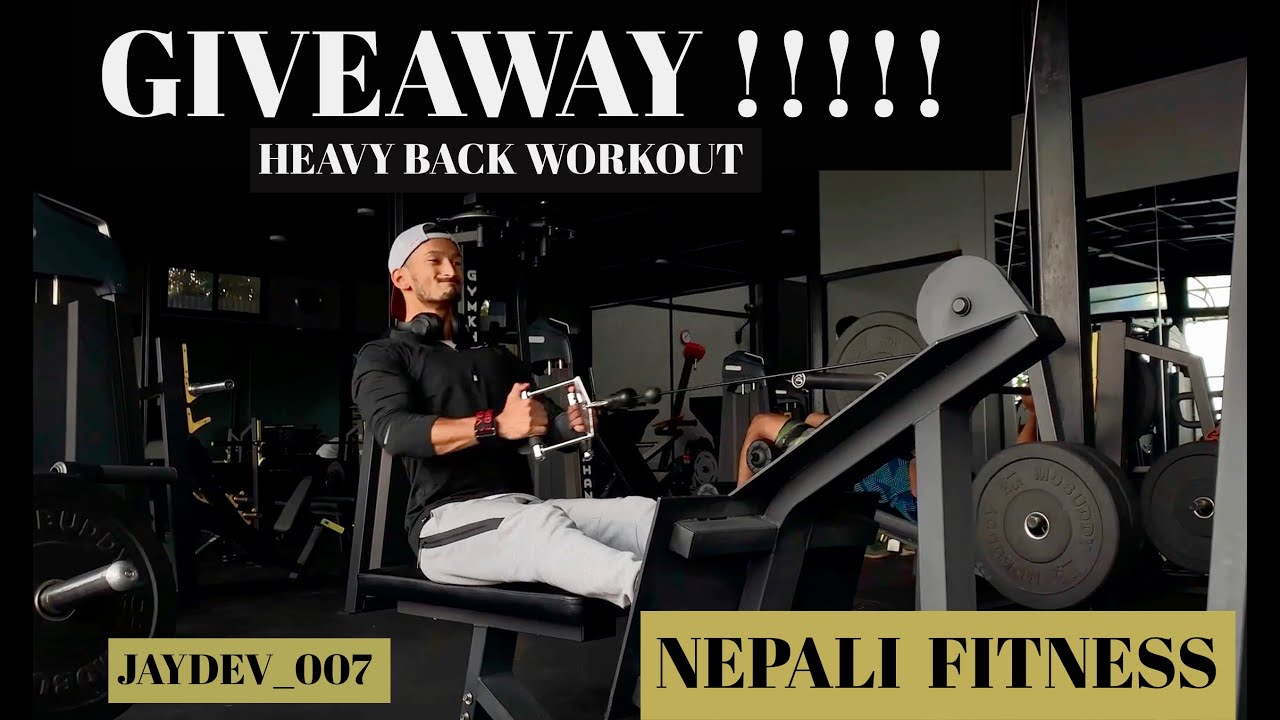 Back Workout | GIVEAWAY | Nepali Fitness | Jaydev_007 - YouTube