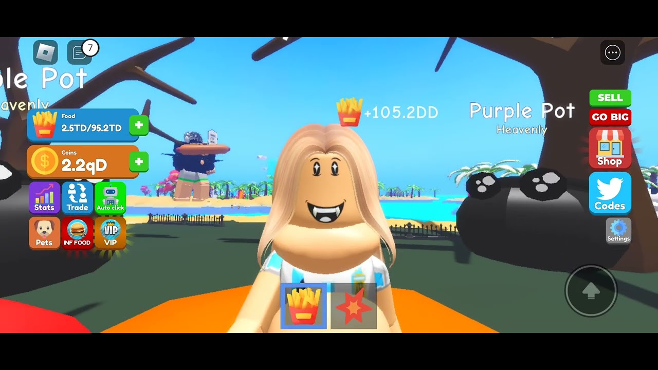 roblox eating simulator (part 2) - YouTube
