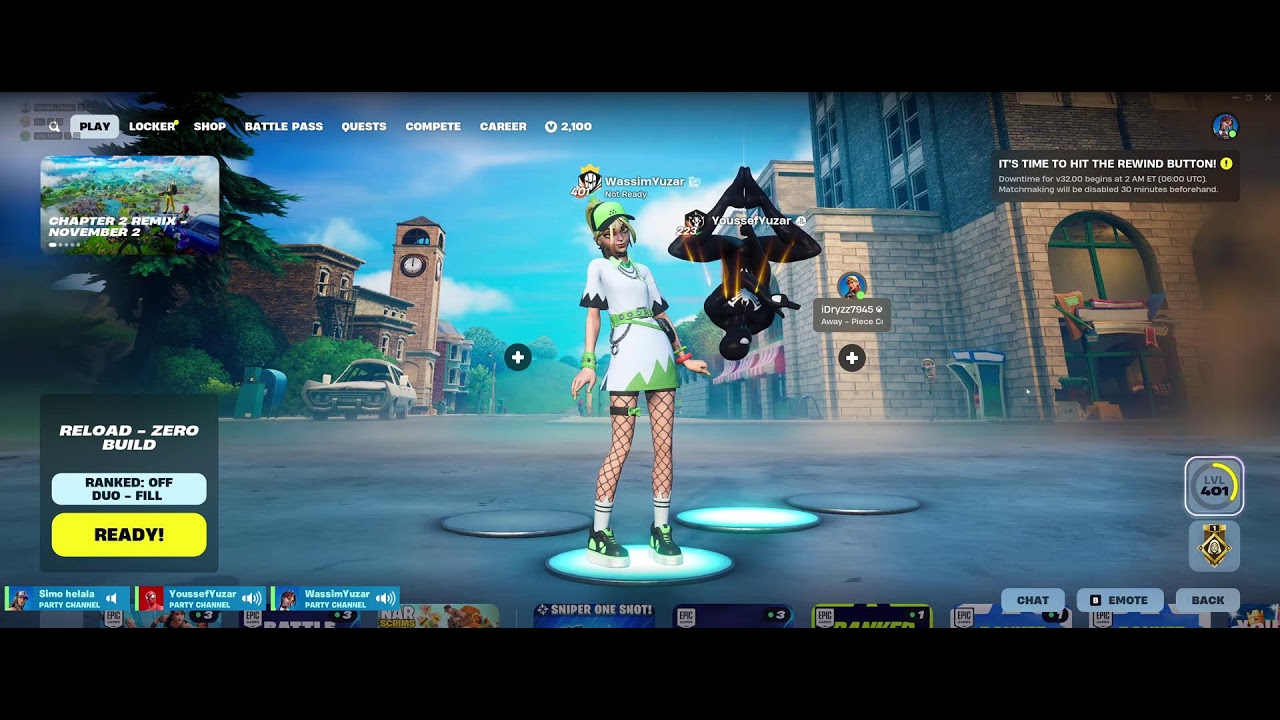 fortnite wassim live stream remix event - YouTube
