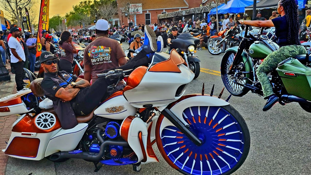 DAYTONA BEACH BLACK BIKE WEEK SATURDAY 2K24 DAYTONA BEACH, FL BAGGERS ...