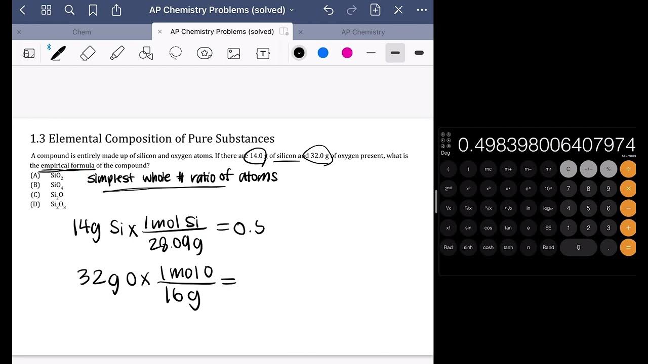 1.3 Elemental Composition of Pure Substances - YouTube