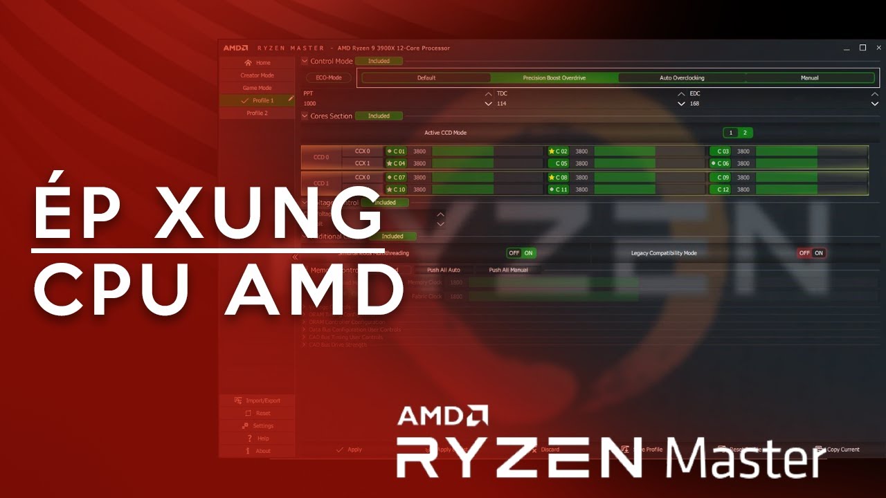 HƯỚNG DẪN SỬ DỤNG AMD RYZEN MASTER ÉP XUNG CHIP AMD ĐƠN GIẢN! - YouTube