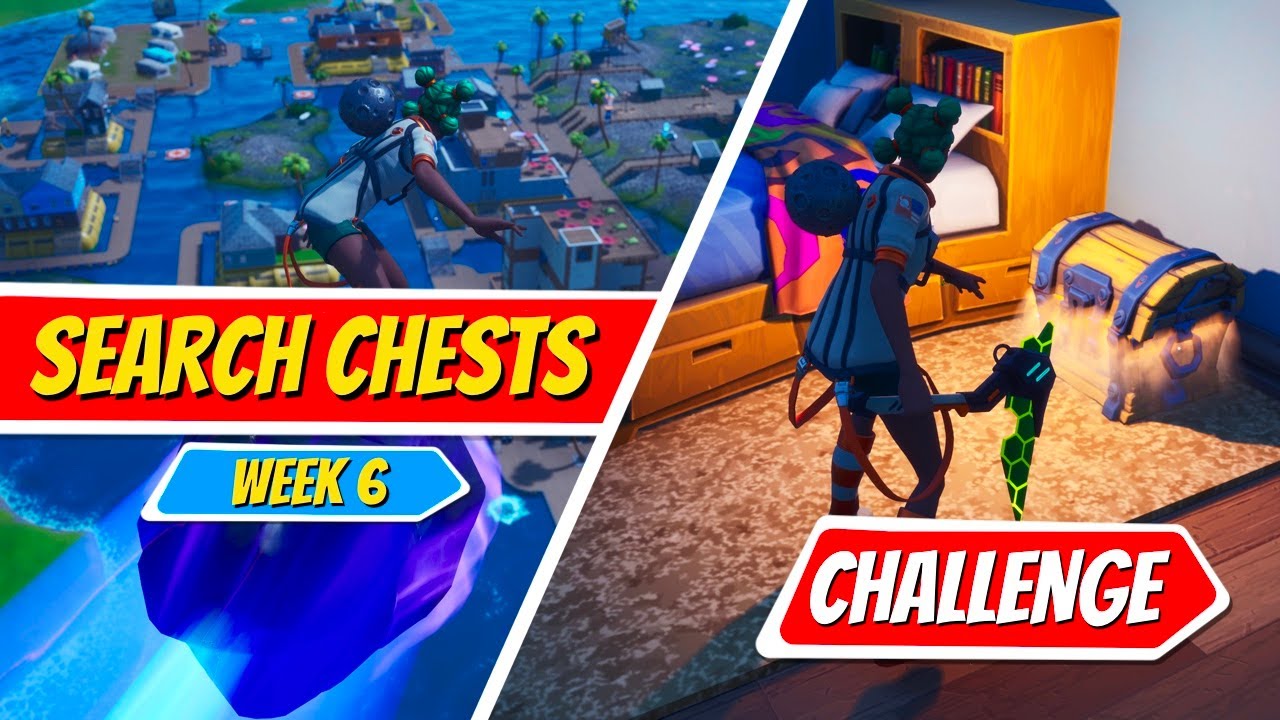 FORTNITE CHALLENGES GUIDE - Search Chests! - YouTube