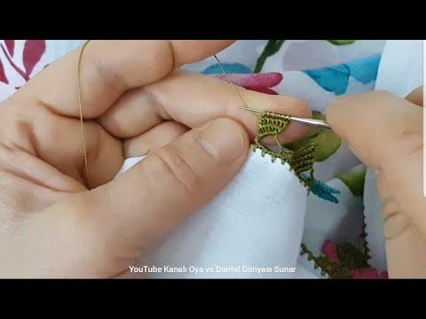 2378 - GERÇEKDEN YAPILACAK HARİKA BİR MODEL DAHA TUNUS YAPRAKLAR TIĞ OYASI YAPIMI