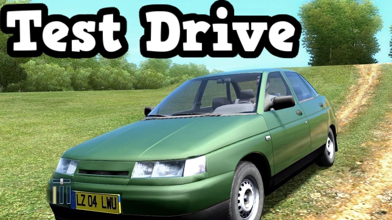 City Car Driving - Passenger Car (Lada 110) Country Dirt Road Test ...