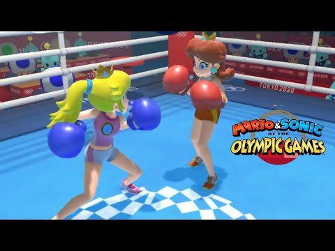 Peach VS Daisy Boxing Gameplay Mario & Sonic At The Olympic Games Tokyo 2020 Event  Boxing Very Hard