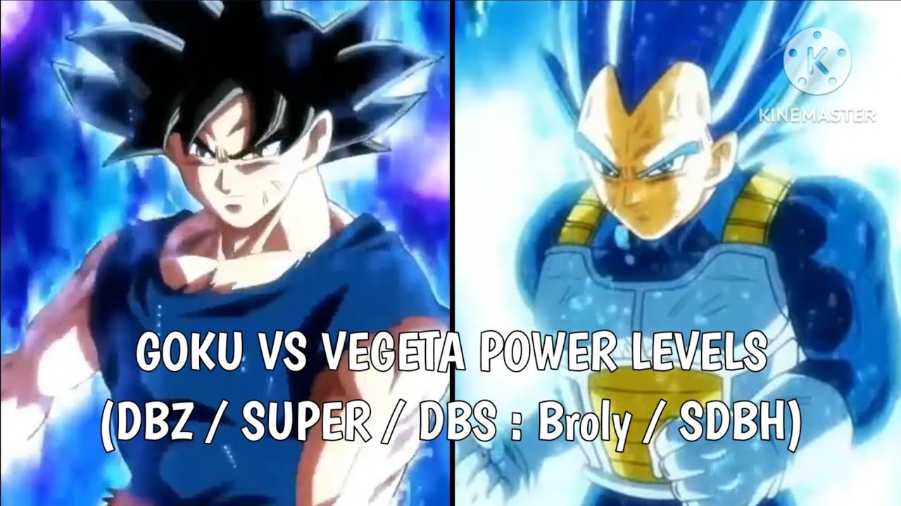 Goku Vs Vegeta Power Levels - Dragon Ball Z / Super / DBS : Broly ...