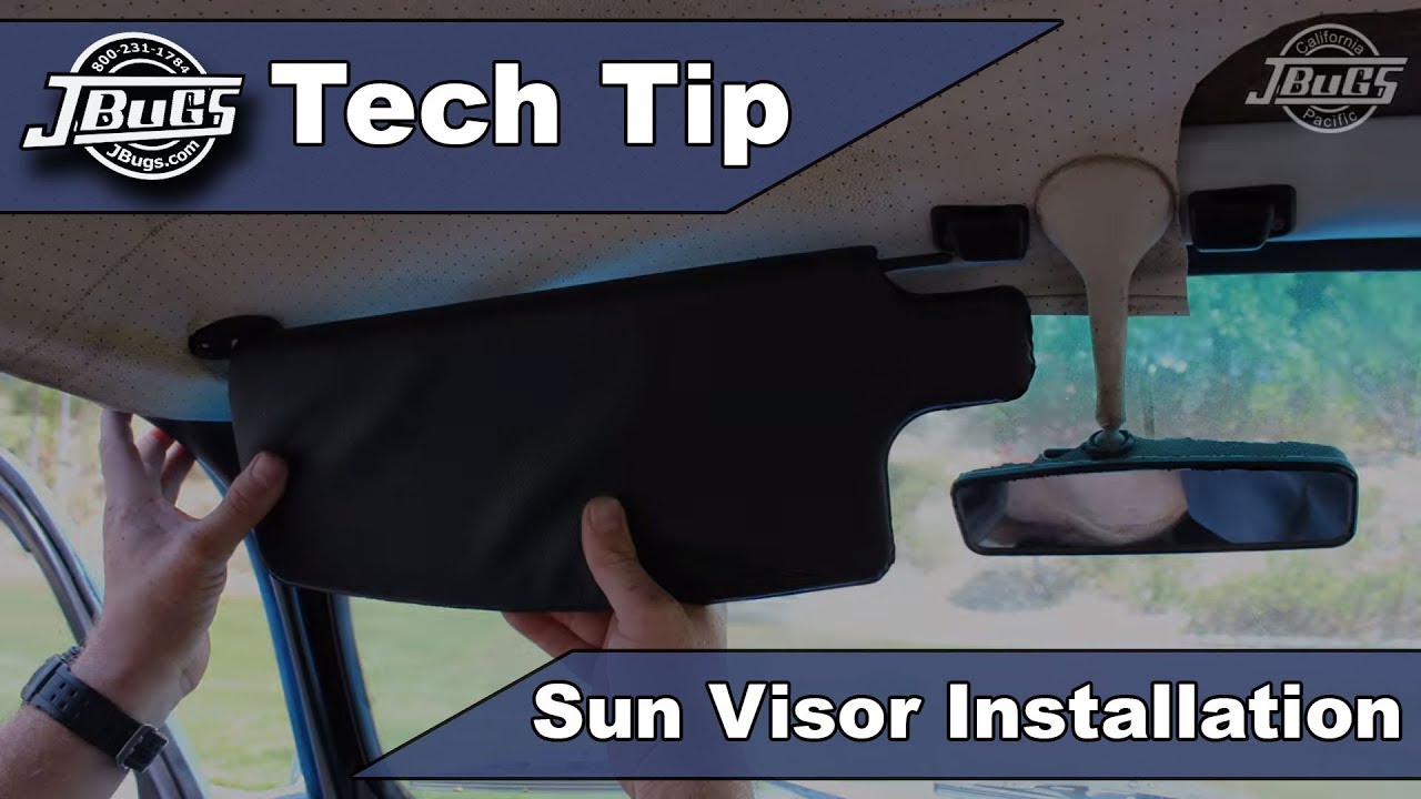 JBugs - Tech Tip - Sun Visor Installation - YouTube