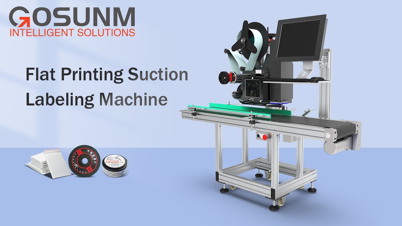 Real-time Suction Labeling Printing Machine - YouTube