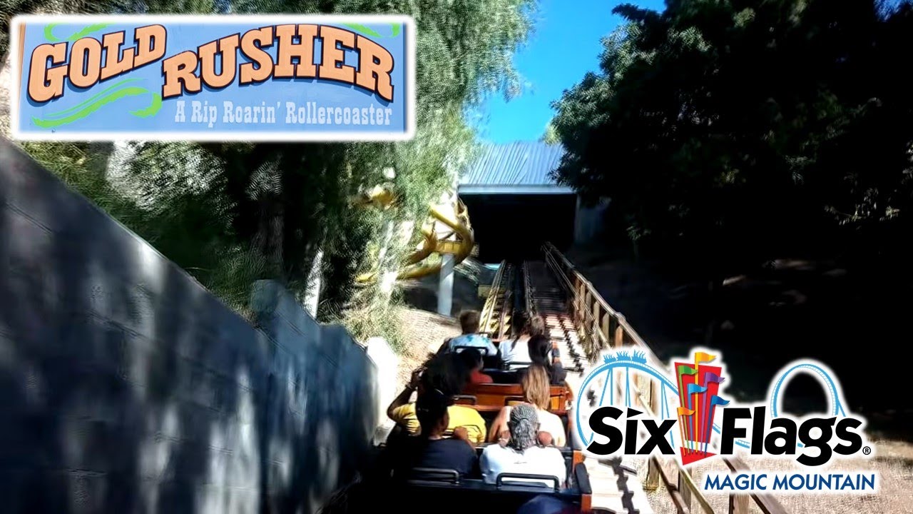 Gold Rusher POV (middle row) | Six Flags Magic Mountain, 2023 Fall ...
