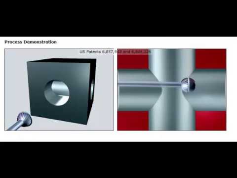 How Orbitool Deburrs Complex Cross Drilled Holes - YouTube