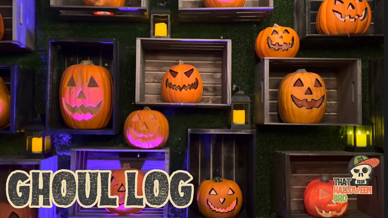 Pumpkin Wall Ghoul Log - YouTube