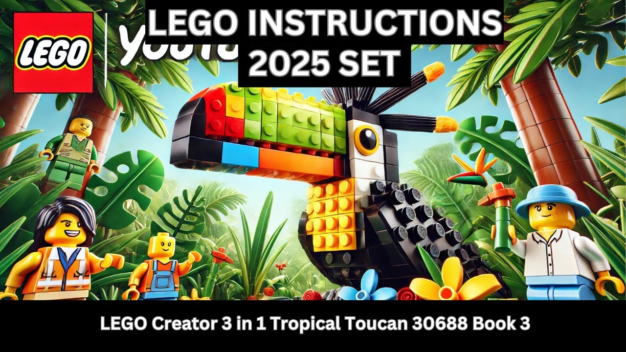 LEGO INSTRUCTIONS: Tropical Toucan 30688 Book 3 - YouTube