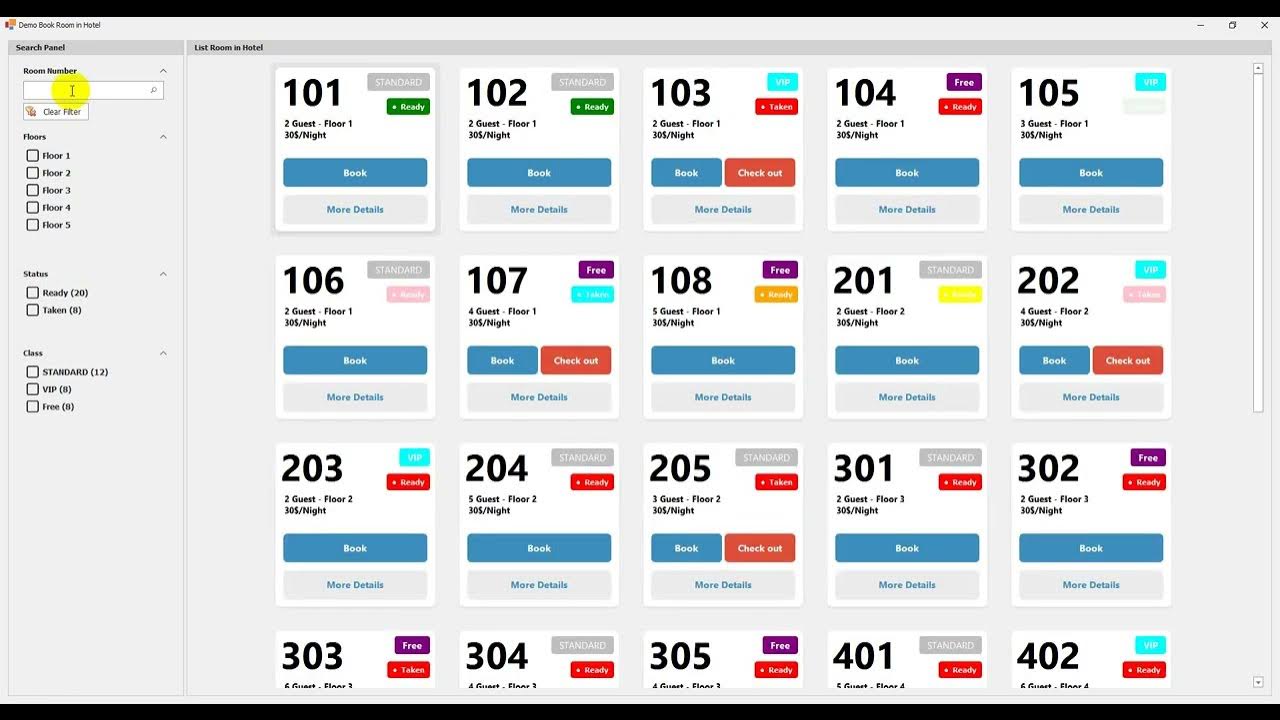 [VB.NET] Demo GUI Booking Hotel | Laptrinhvb.net - YouTube