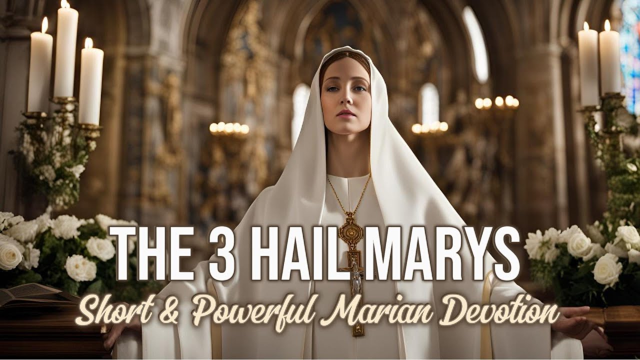 The 3 Hail Marys - Short & Powerful Marian Devotion Prayer #novena # ...