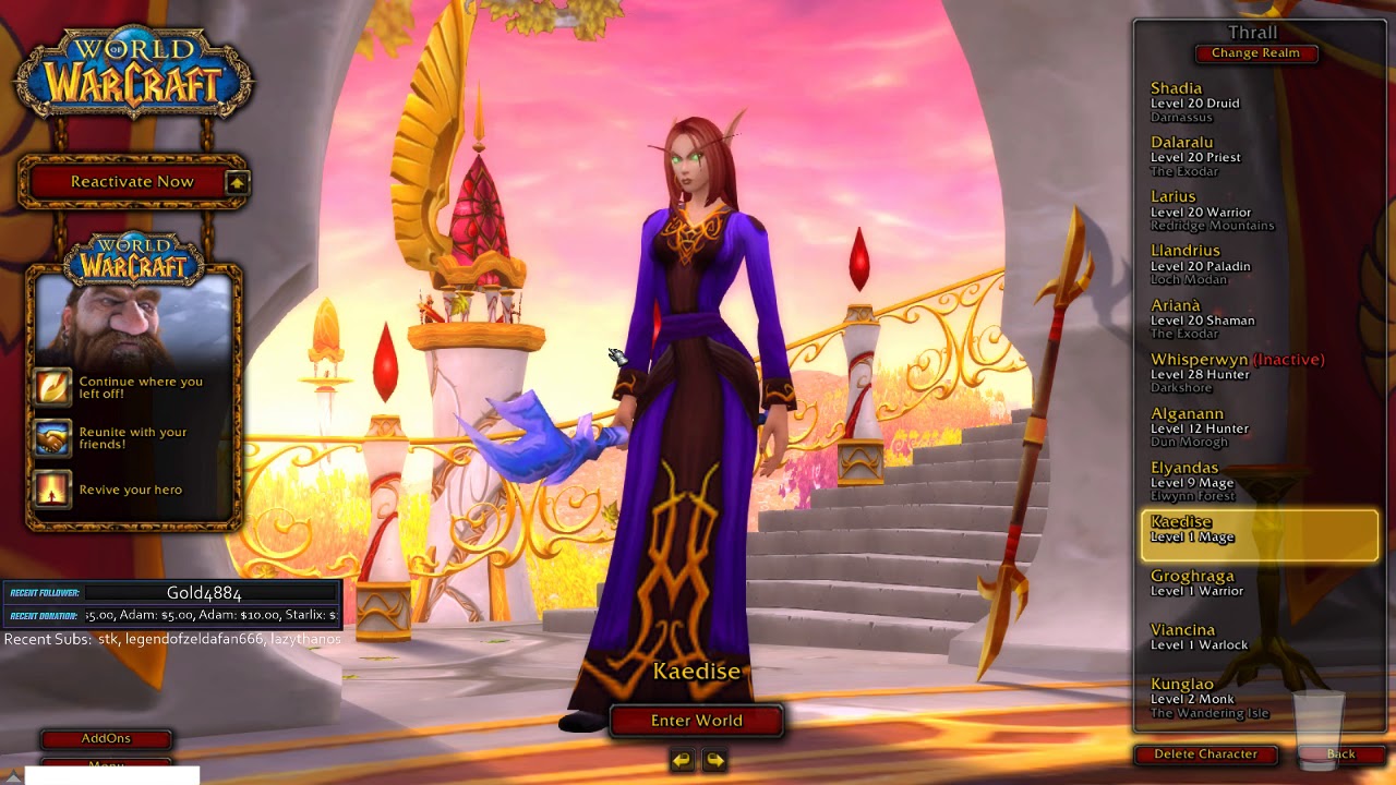 *BONUS* PC Stream | [Mic ON] World of Warcraft - Blood Elf starting ...
