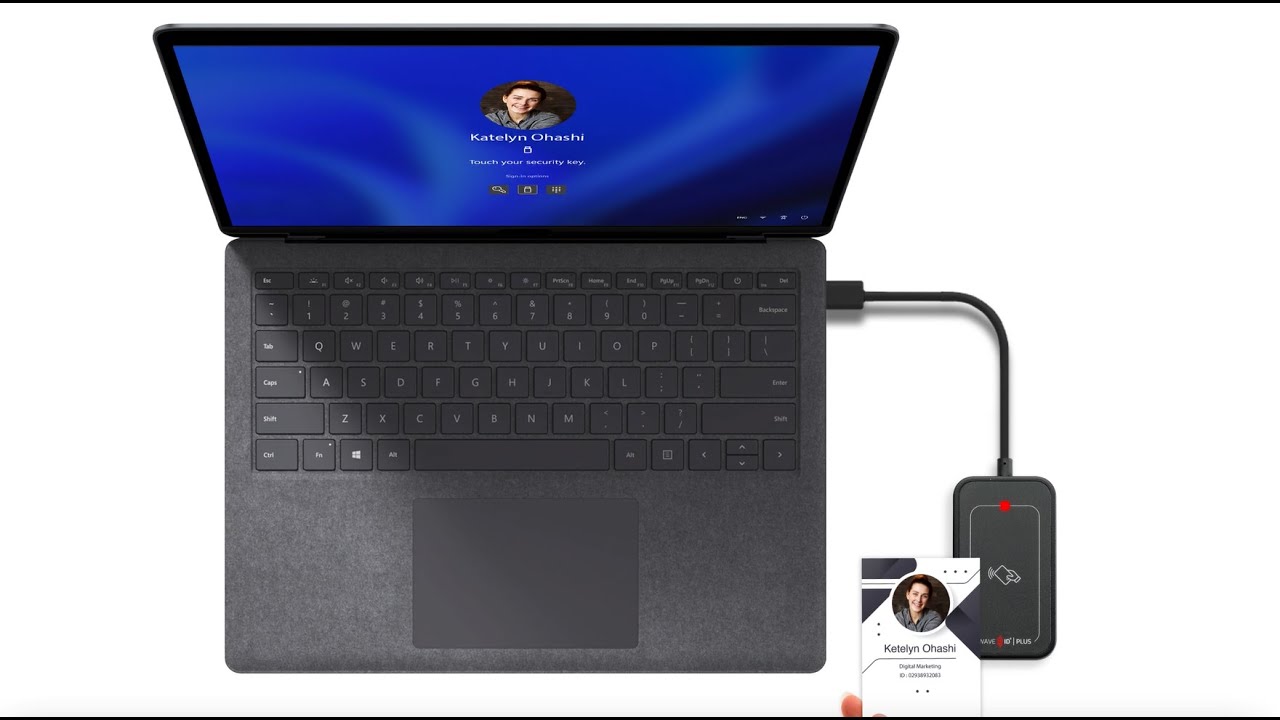 Use Contactless Card as a FIDO Security Key to Log into Windows - YouTube
