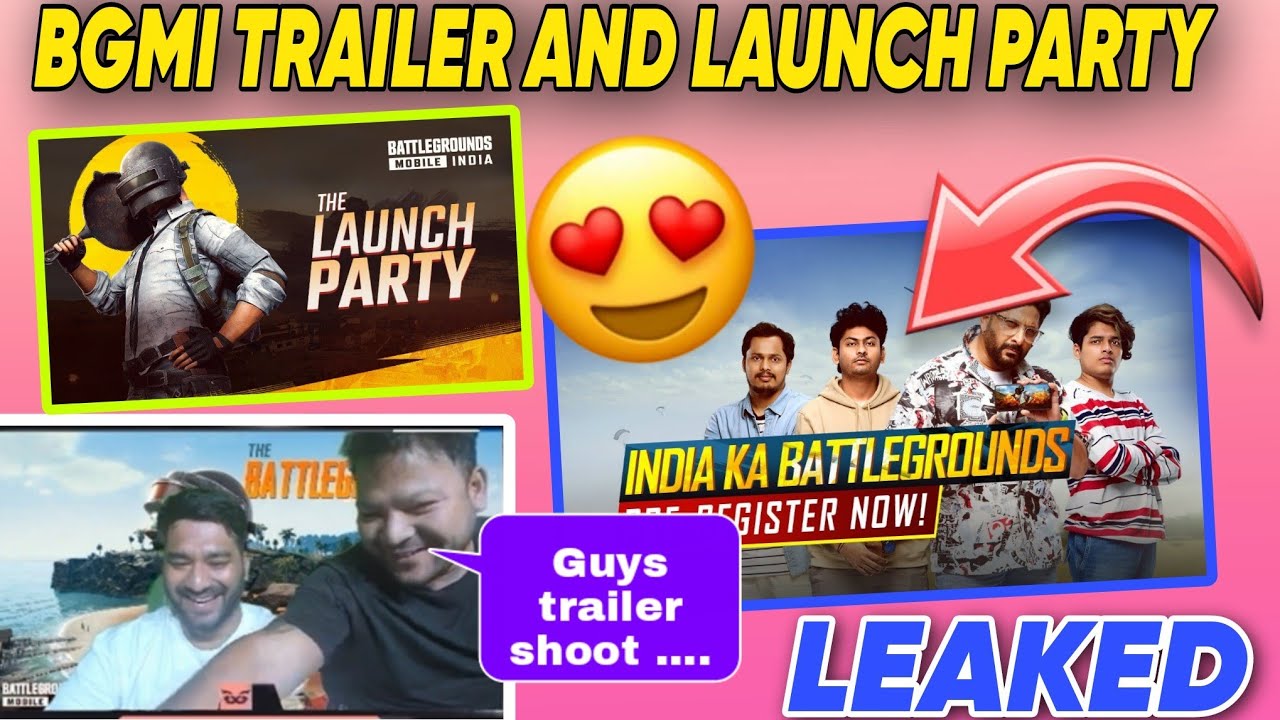 Bgmi trailer leaks 😍 Launch party coming 😱😘 - YouTube