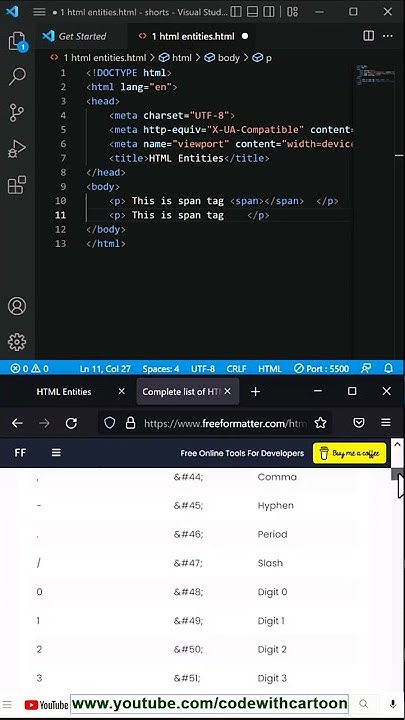 HTML Entities - YouTube
