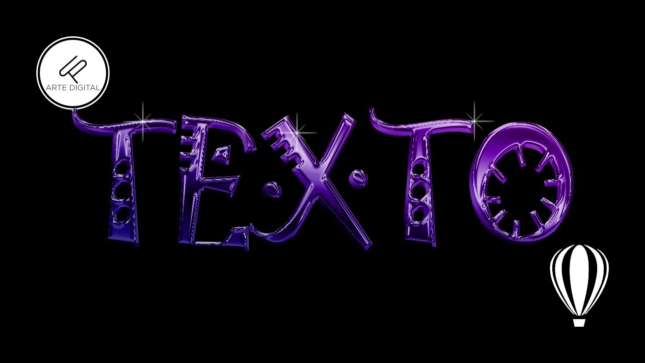 SAIBA como aplicar um EFEITO CROMADO em um TEXTO colorido. - YouTube