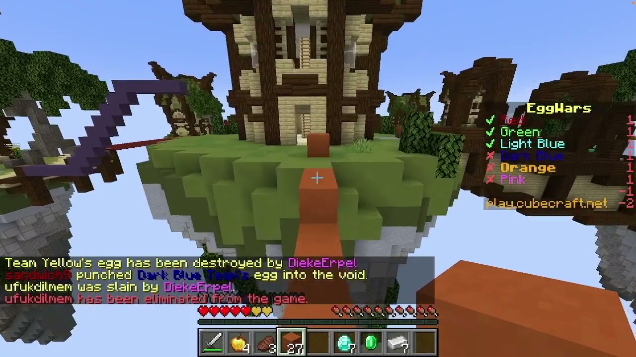 Hardcore Solo Wipe in Cubecraft Eggwars! (Java) | Minecraft - YouTube