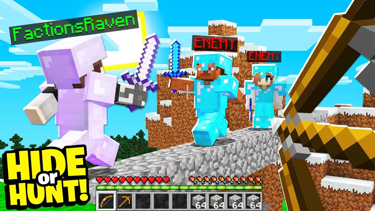 They want to find our SECRET Minecraft base.. - Hide Or Hunt #4 - YouTube