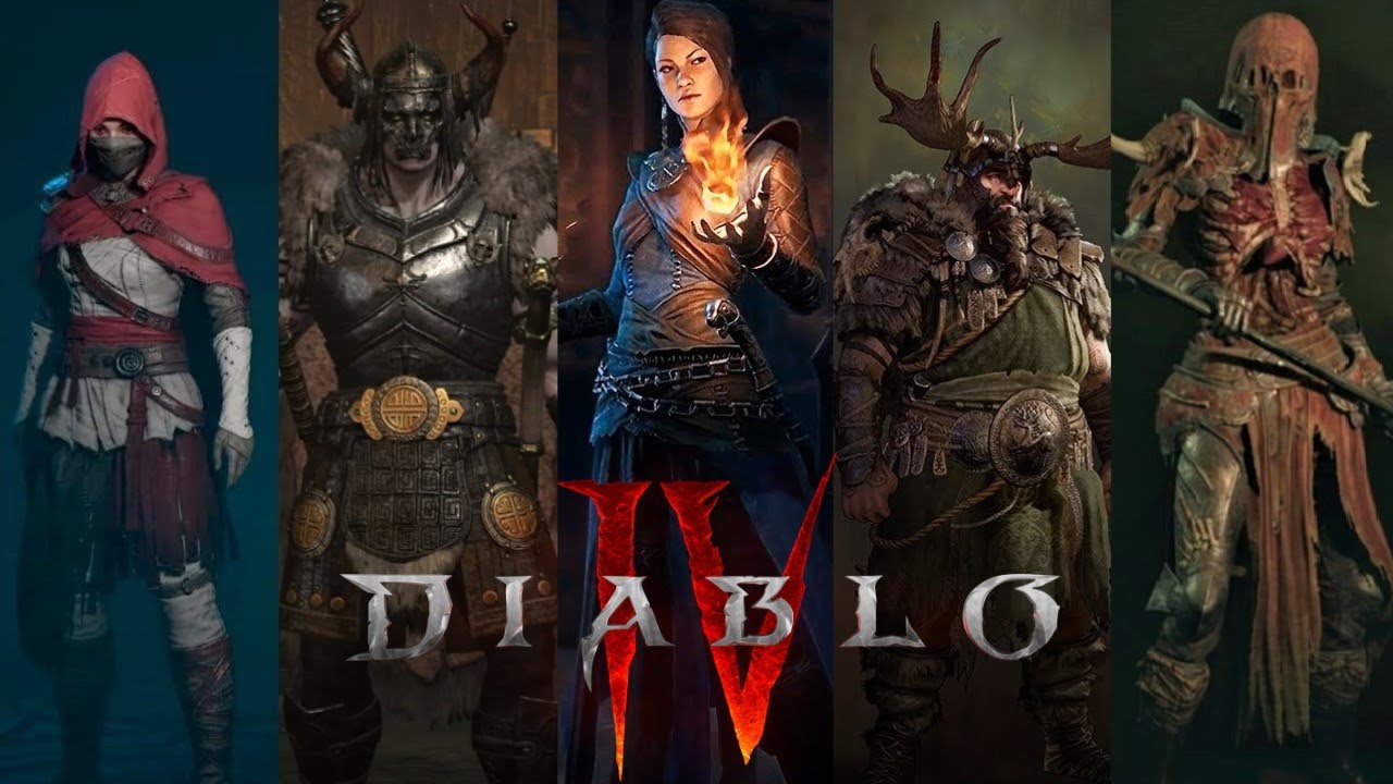 Diablo IV - All Classes GAMEPLAY / Rogue, Barbarian, Sorceress, Druid ...