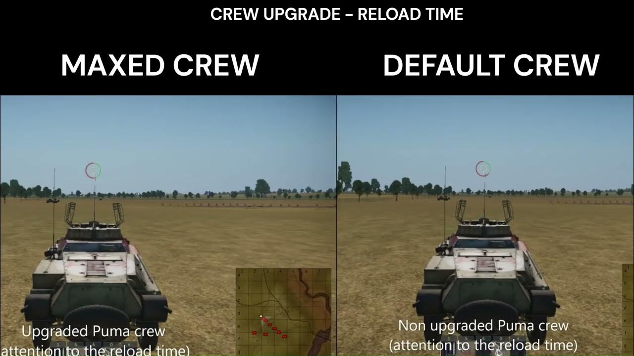 Maxed crew reload VS Default crew reload - War Thunder - YouTube