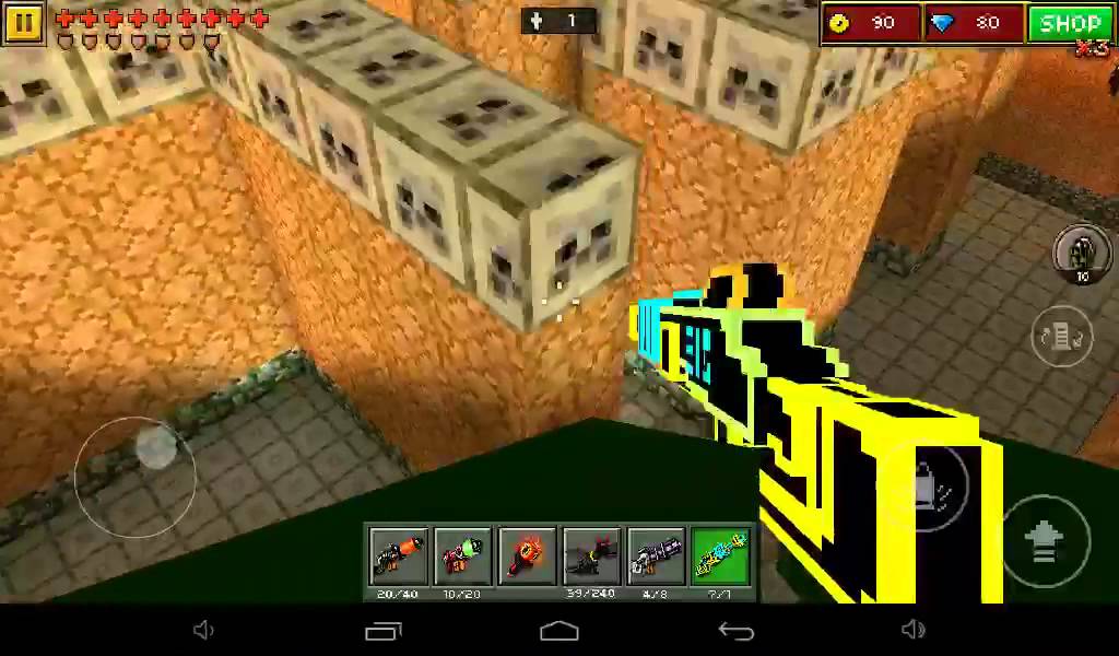 Pixel Gun 3d block world (World 2) - YouTube