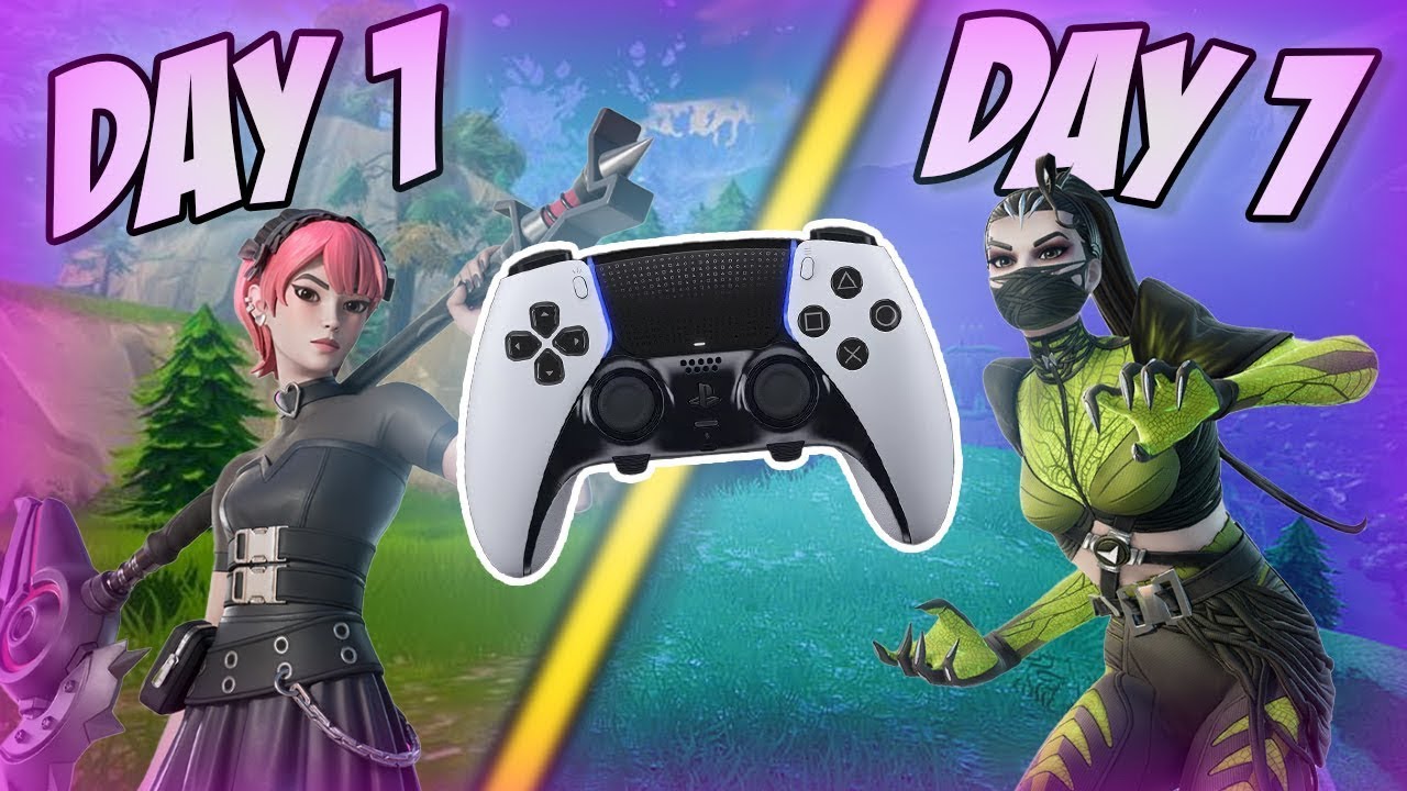 Day 1 fortnite controller gameplay creative - YouTube
